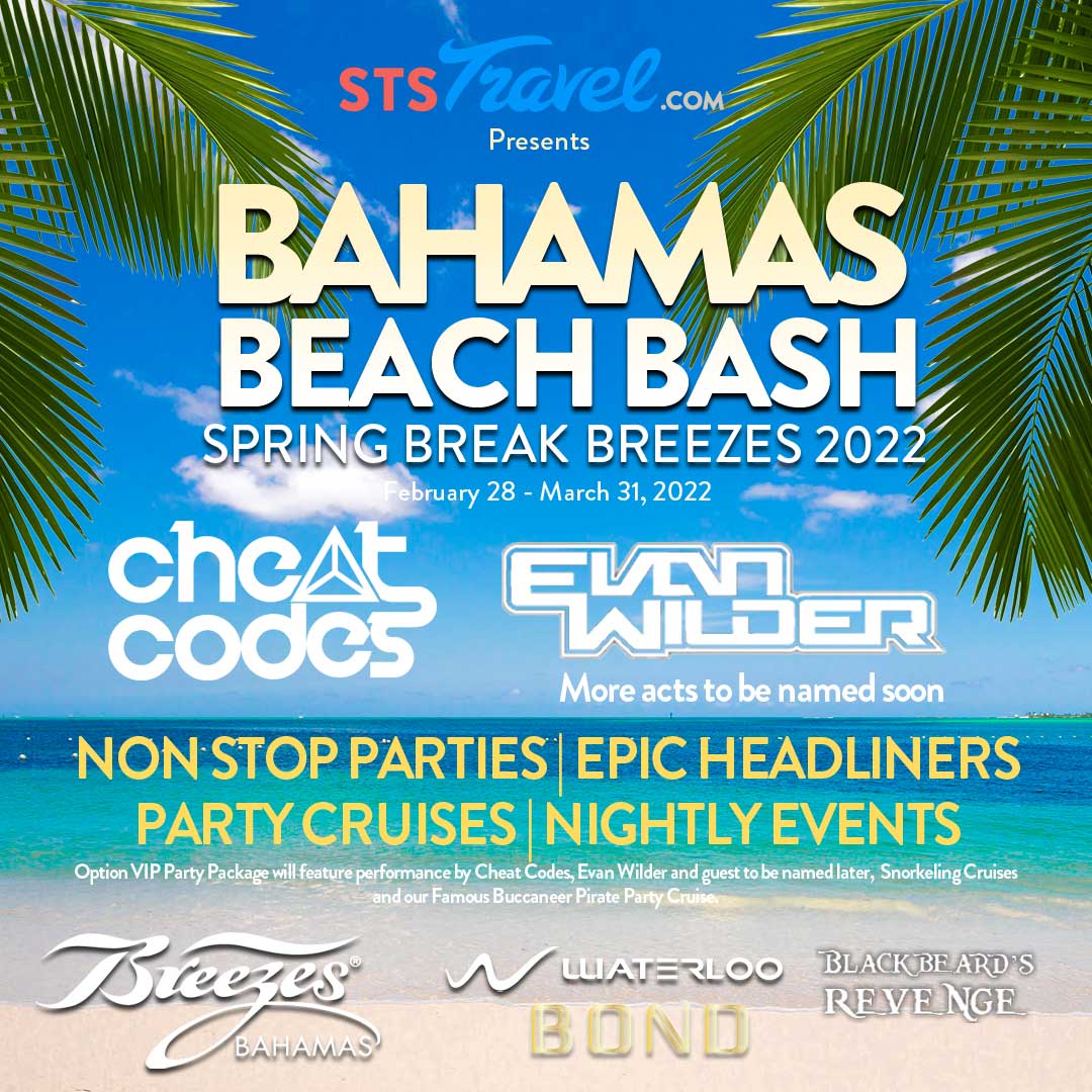 Cheat Codes to Perform during Spring Break 2022 Bahamas Beach Bash